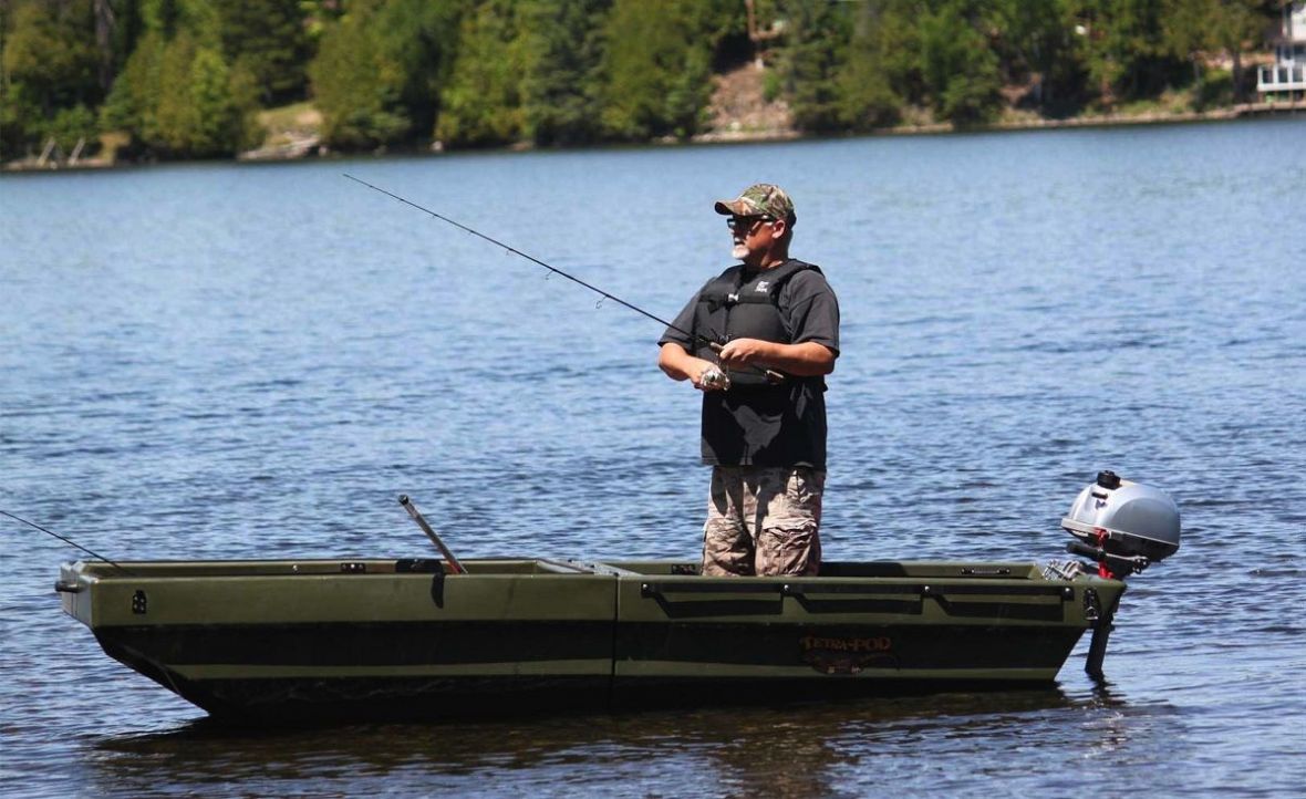 Tetra-Pod /Dva u jedan: Ribarski čamac i prikolica za teret / Radio ...