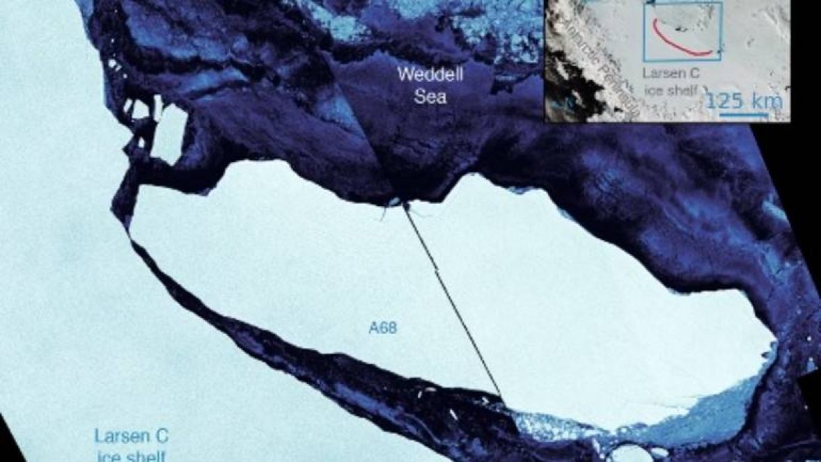 Novi snimci /Golema santa leda s Antarktika otplutala u more / Radio ...