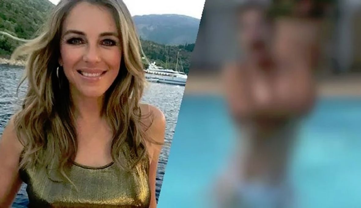 Instagram /Liz Hurley iskočila iz bazena u toplesu, fanovi se ne mogu ...