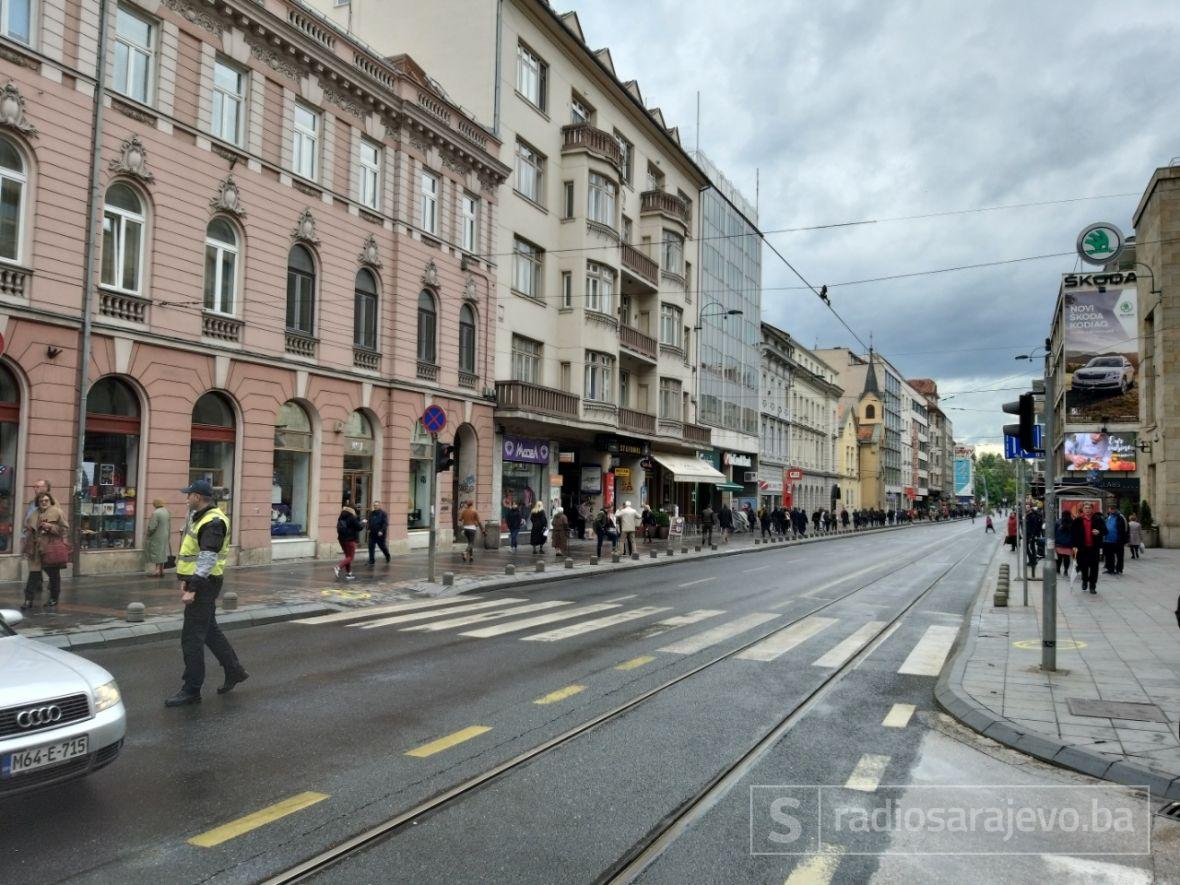 Sarajevo /Titova ulica zatvorena za saobraćaj, ne rade ni tramvaji ...