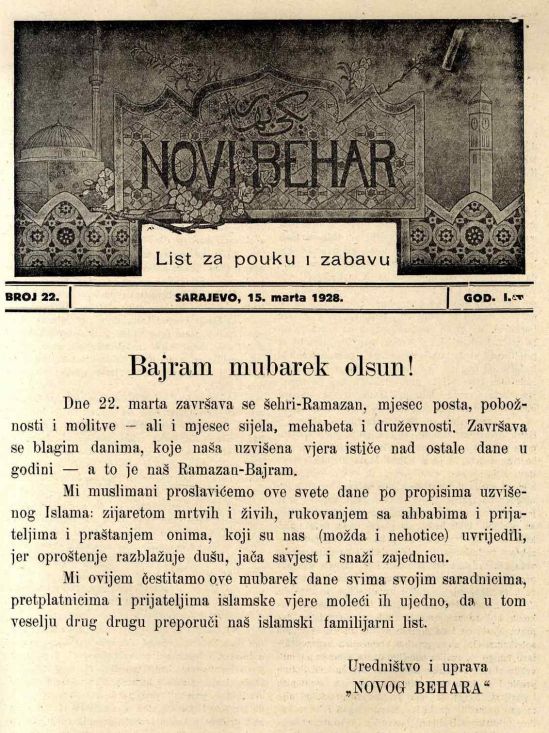 Blagdani /Kako je Bajram proslavljen uz teferič i šargiju u carevoj ...