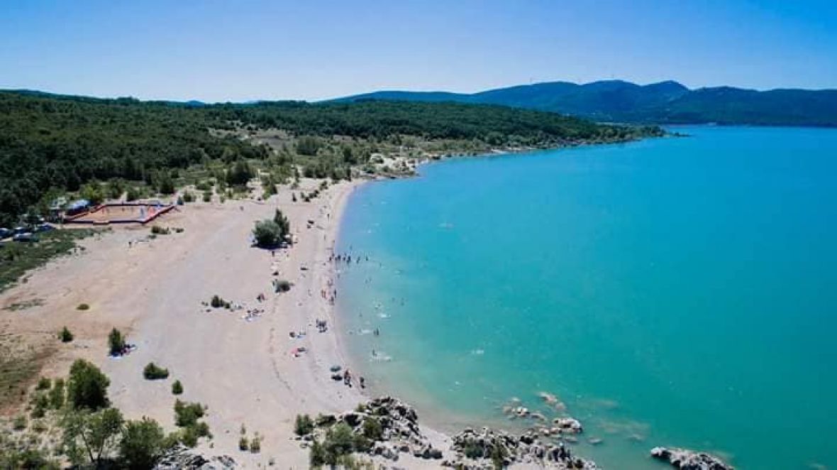 Buško jezero - naše "more" na 700 metara nadmorske visine ...